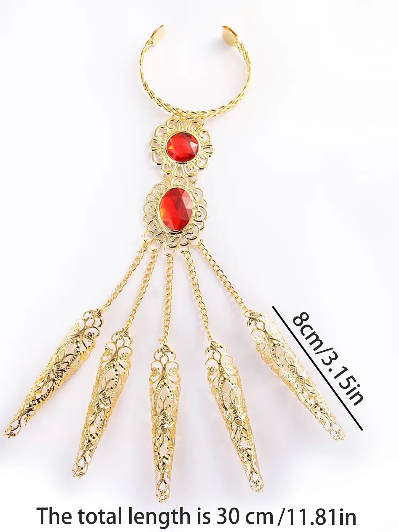 1pc/Lot Personality Style Dance Belly Dance Gold-Tone Beaded Bracelet ...