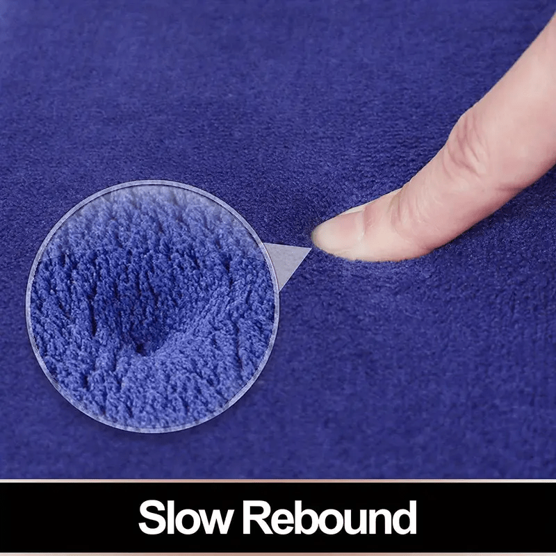 Bathroom Anti-Slip Moisture-Proof Entrance Mat. Memory Sponge Flannel ...
