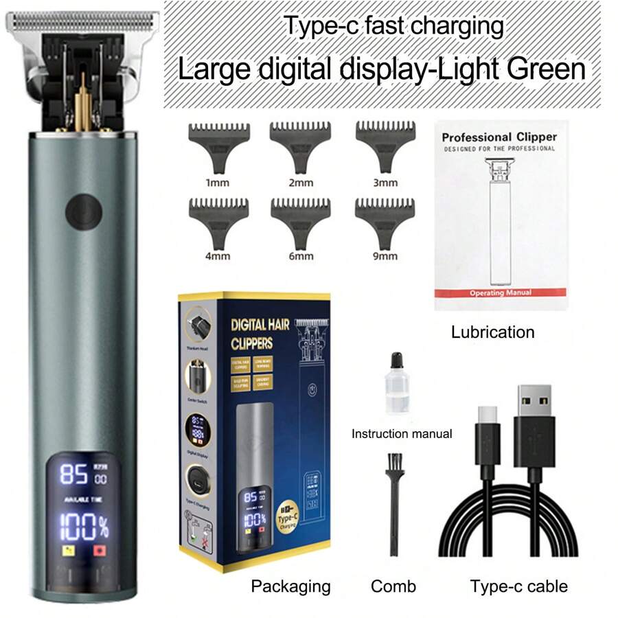 Professional Cordless Hair Trimmer Cordless Rechargeable Barbers Beard ...