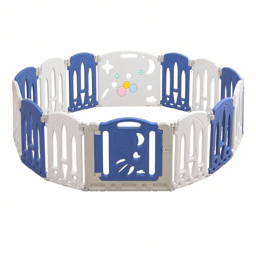 CEEDIR Safety Gate Playpen Crawling Gate Baby Barrier Playpen Foldable ...