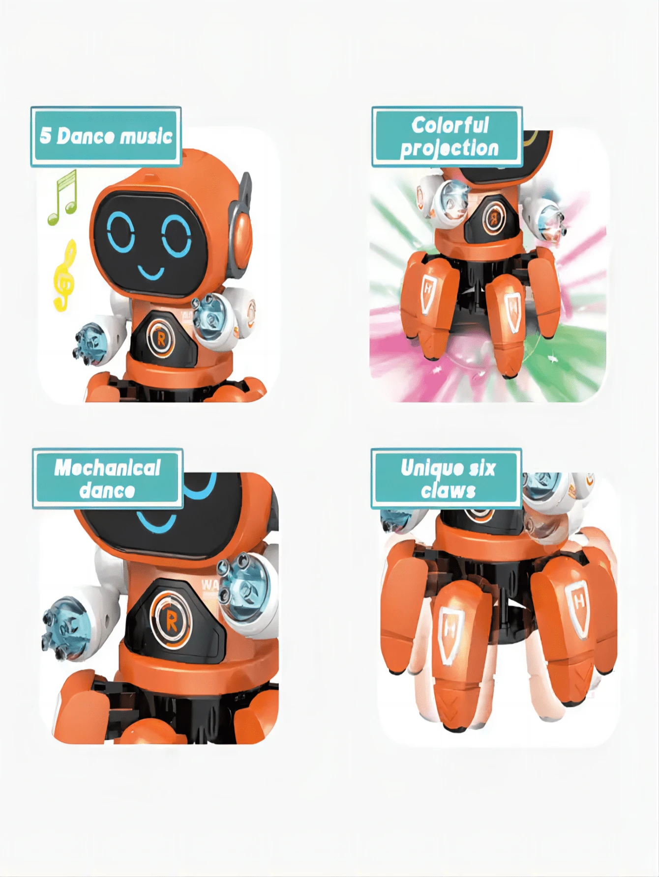 Octopus Dance Robot Toy, Action Character Walking And Dancing ...