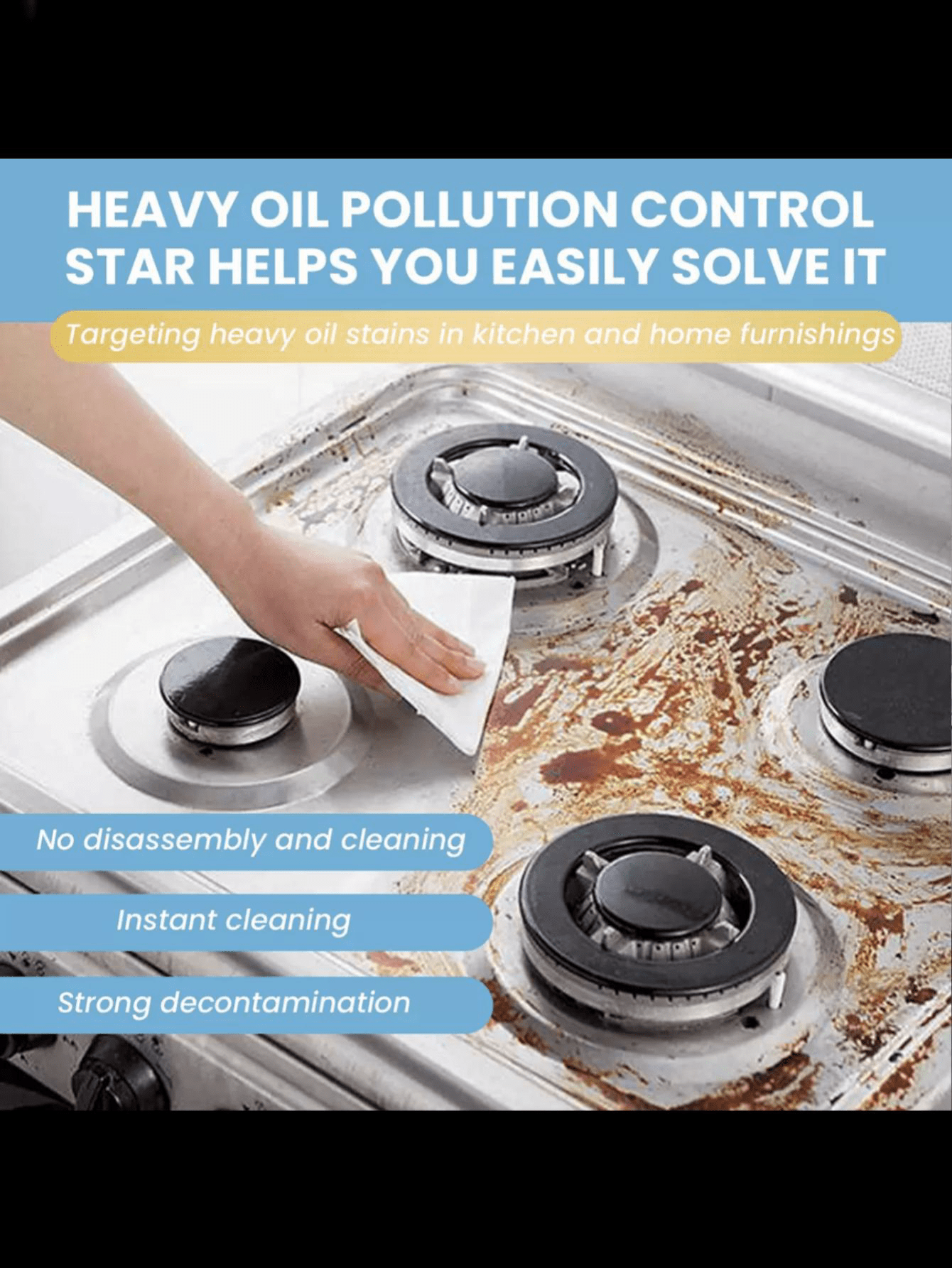 Jakehoe Grease Remover, Kitchen Cleaner For Range Hood, Cooktop, Sink ...