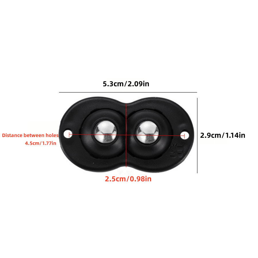 1 Set Of 4pcs, Including Storage Wheels, Adhesive Wheels, Drawer Wheels ...