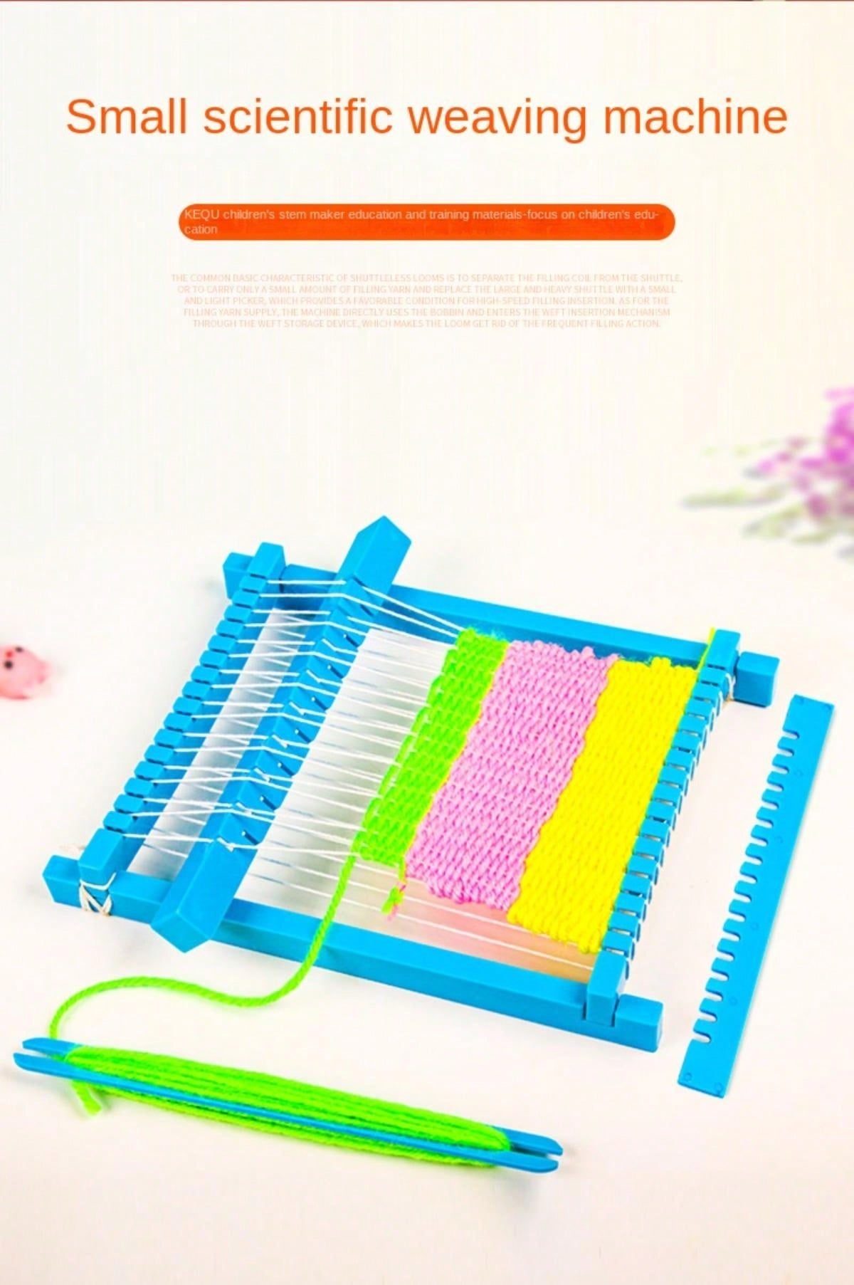 Diy Weaving Machine Stem Toy Set With Instruction For Kids' Handmade ...