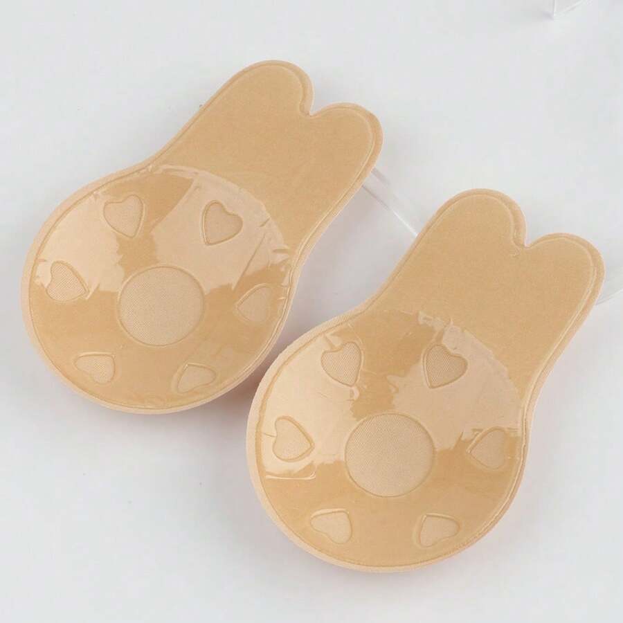 Rabbit Ears Lifting Breast Patch Silicone Invisible Tattoo Breast Patch ...