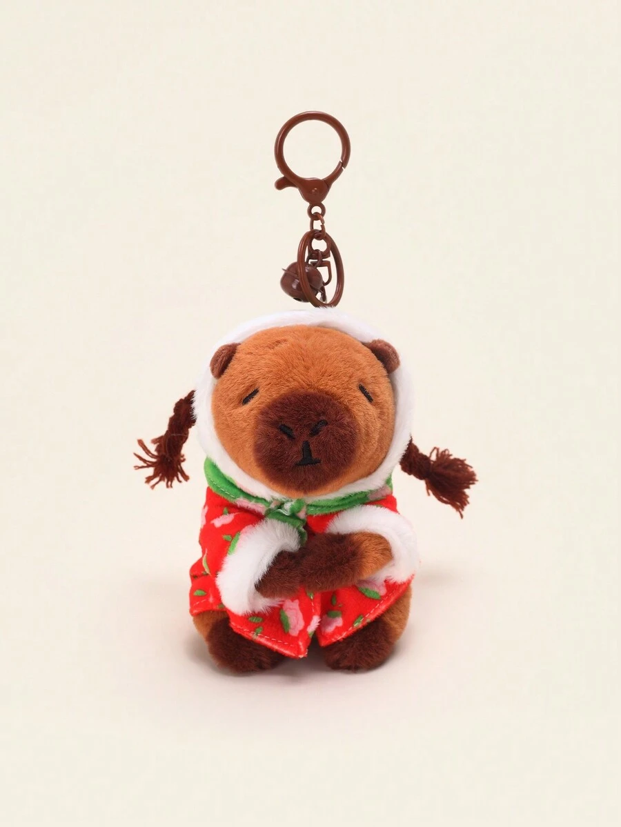 1pc Red Capibara Capybara Rural Style Plush Pendant, Inspired By The Tv ...