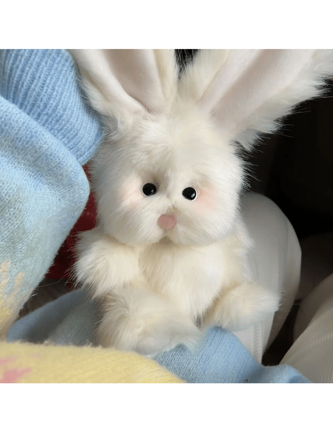 Fluffy And Silly-Looking Rabbit Plush Toy With High Aesthetics And Soft ...