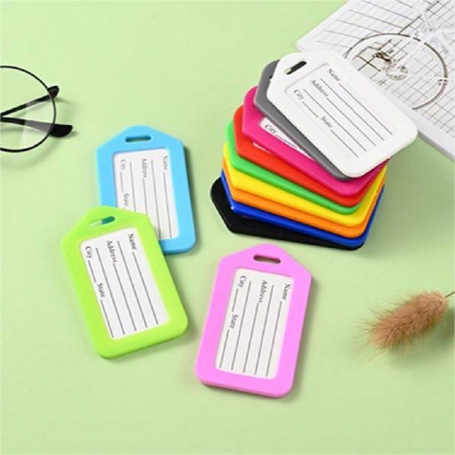 12 Colors Available Plastic Luggage Id Tag For Checked Baggage ...