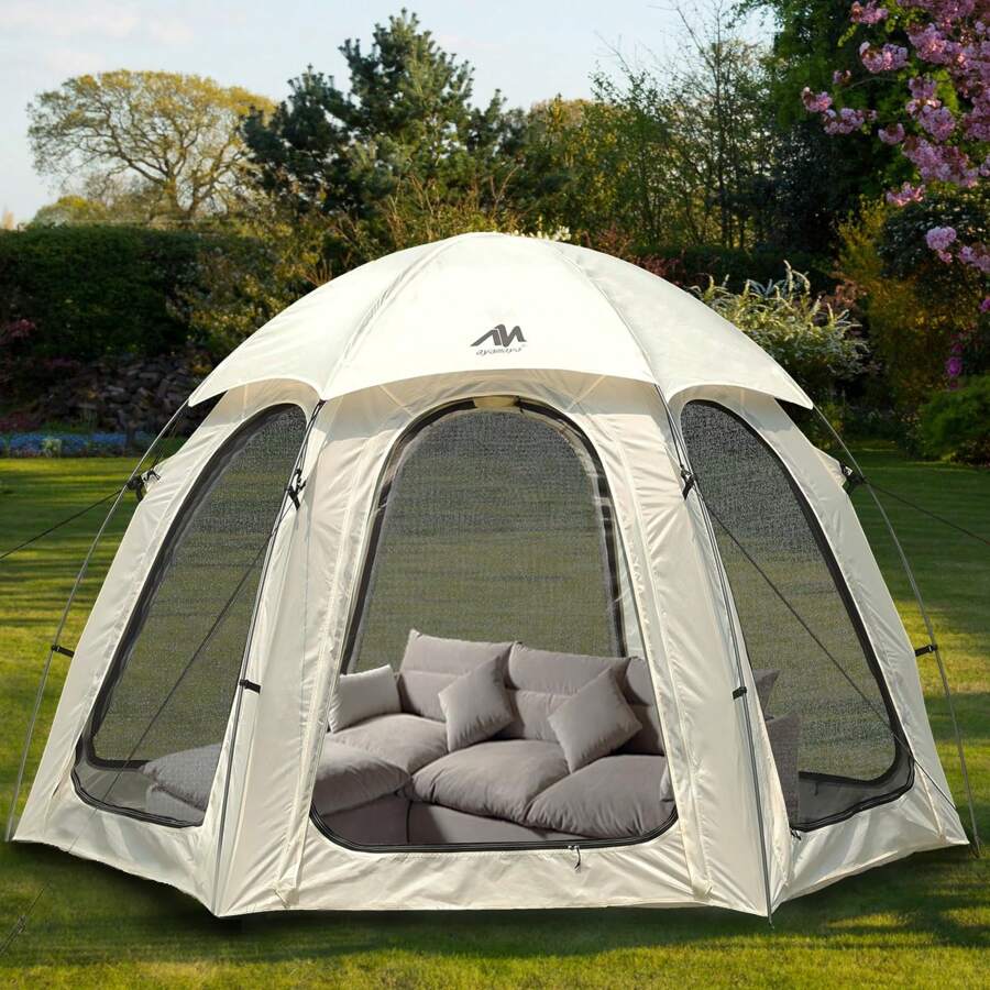 AYAMAYA Screen Tent 10x10 FT Outdoor Camping Tent Canopy With Removable ...