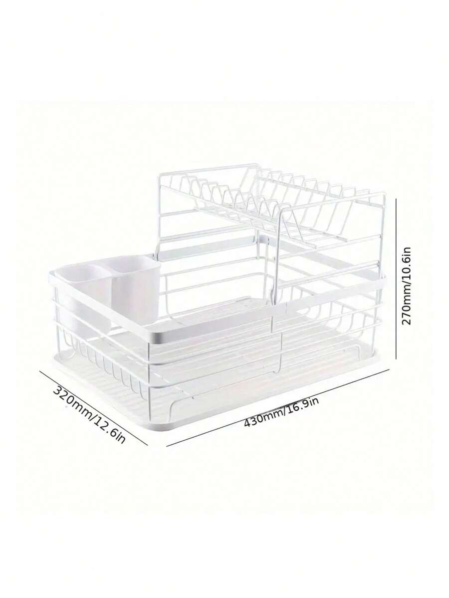 Kitchen Shelves Cutlery Storage Draining Dish Rack Draining Rack ...