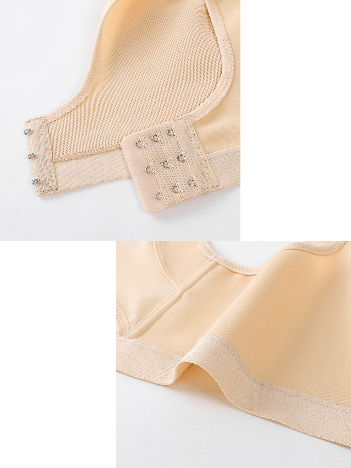 1pc New Arrival Apricot Ladies' Push-Up & Plunge Bra With Sheer Mesh ...