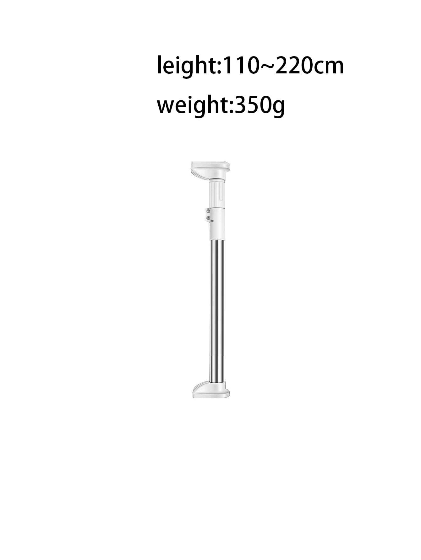 Bold & Thick Stainless Steel Telescopic Rod, No Drill Curtain Rod ...