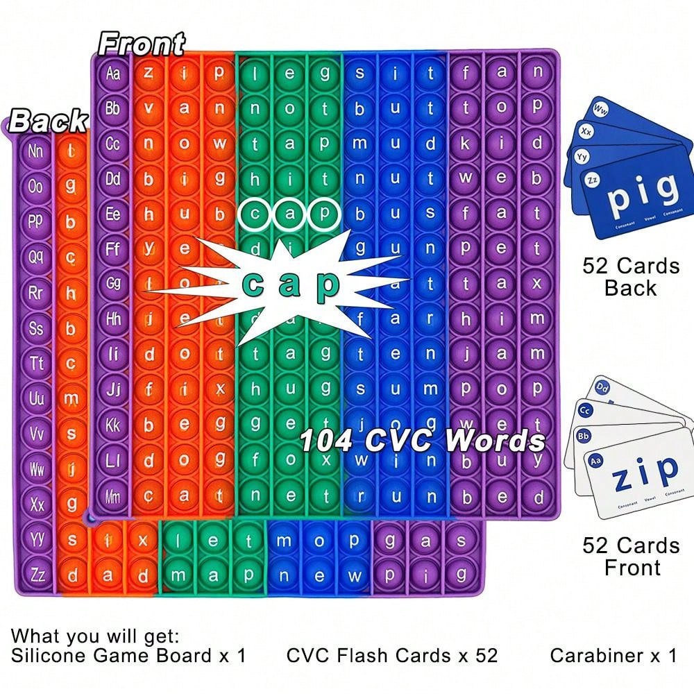Word Pop CVC Words Games With Flashcards, Phonics Game Reading Writing ...