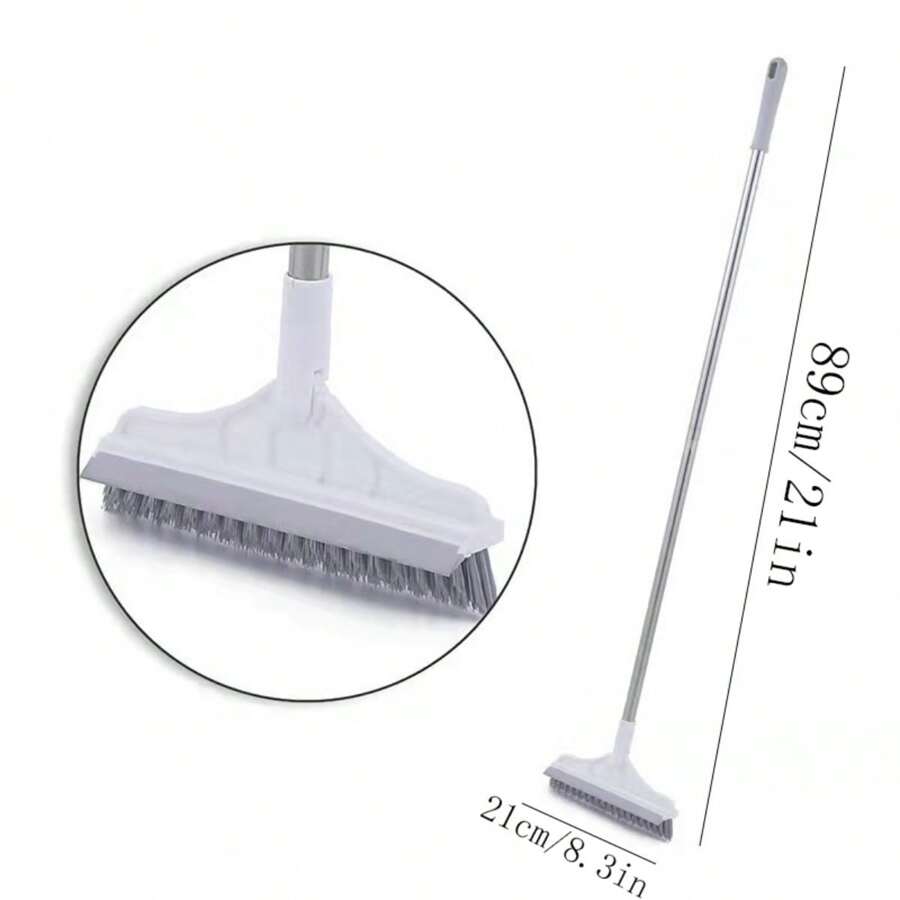 1 st. 2-i-1 Golv Skrubb Borste Med Långt Handtag Skrapa Och Borste ...