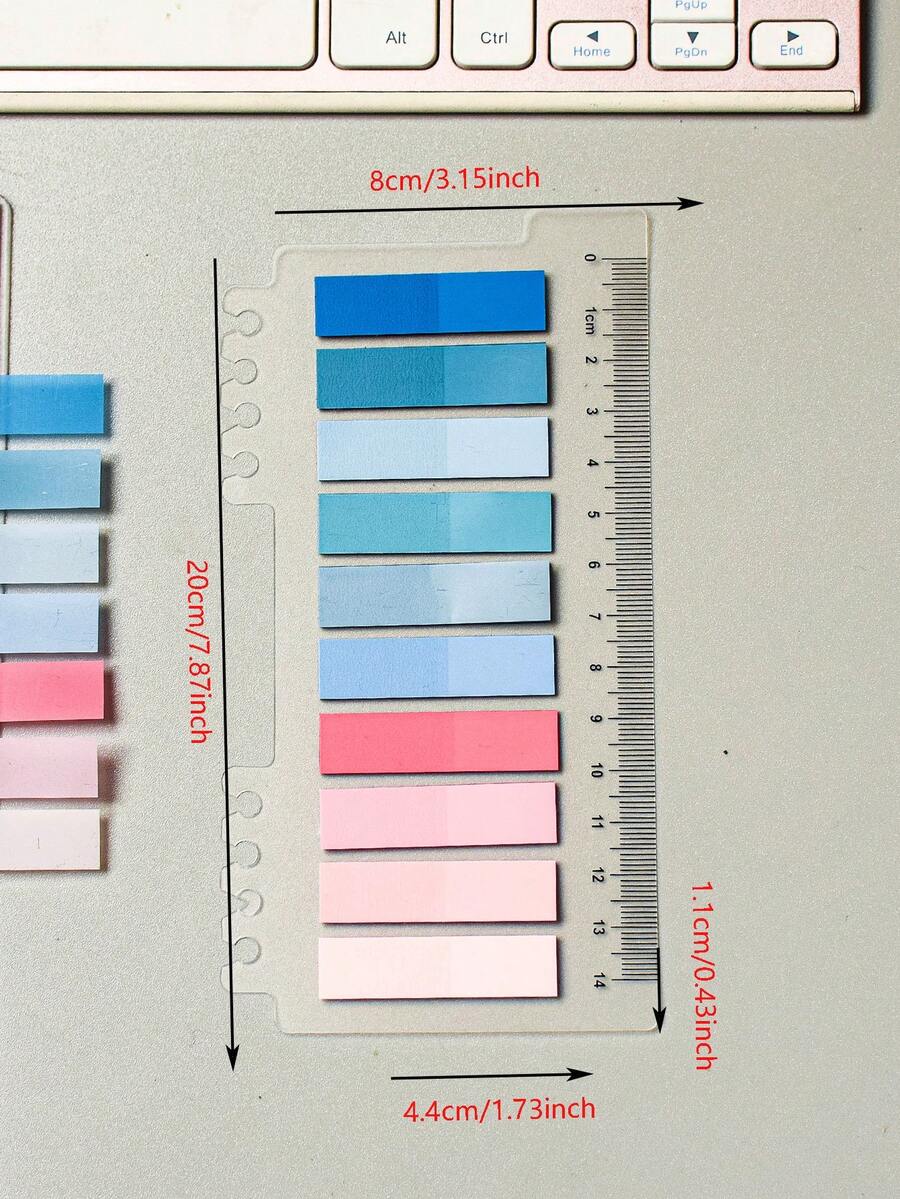 400 Sheets 2 Types Pet Sticky Notes For Students Message Prompt Labels ...