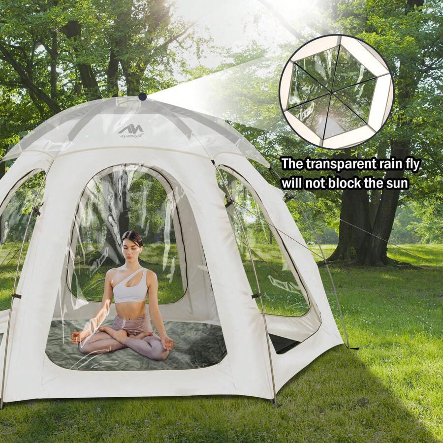 AYAMAYA Screen Tent 10x10 FT Outdoor Camping Tent Canopy With Removable ...