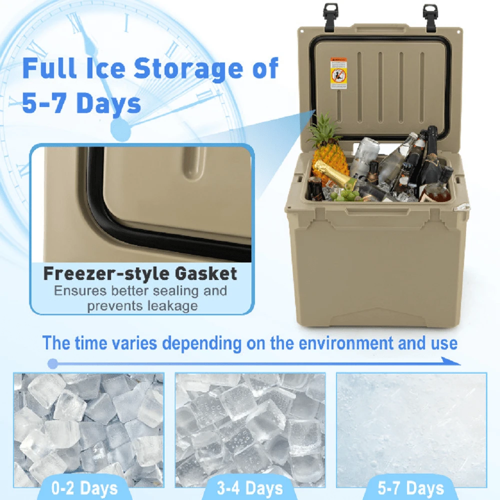 42 Quart Hard Cooler With Wheels And Handle | SHEIN USA