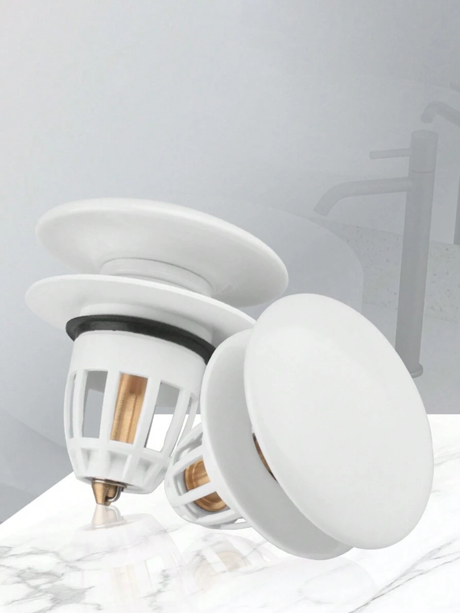 Ceramic Pop-Up Drainage Core Hand Wash Basin Plug Washer Press-Type Pop ...