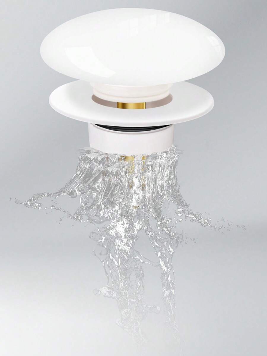 Ceramic Pop-Up Drainage Core Hand Wash Basin Plug Washer Press-Type Pop ...