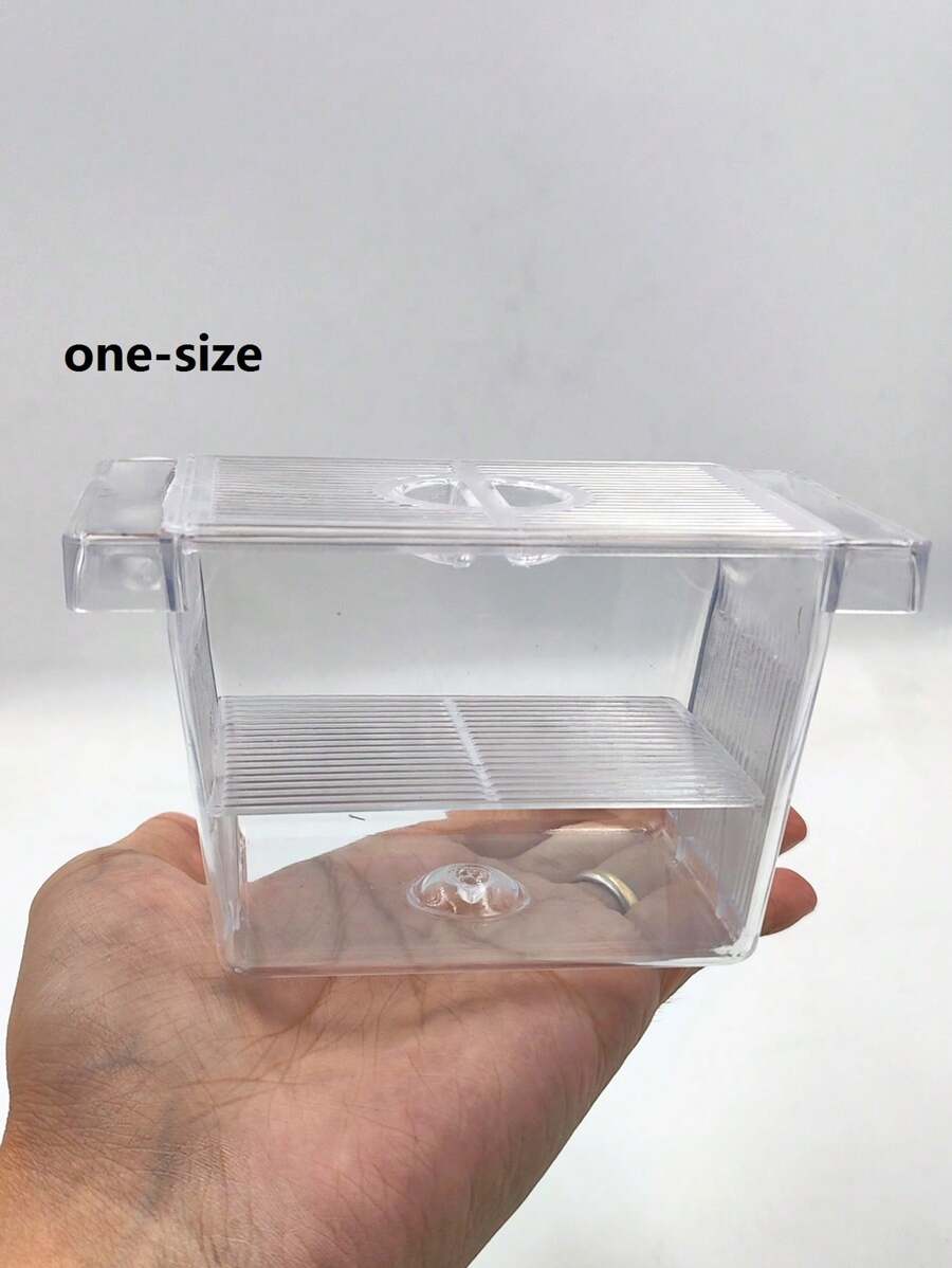 1pc Plastic Double-layer Isolation Fish Fry Box For Peacock Fish, Sick ...
