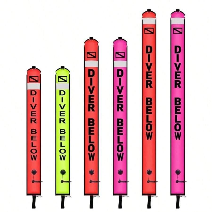 Scuba Diving SMB 1.2m 1.5m 1.8m Buoy Colorful Visibility Safety ...