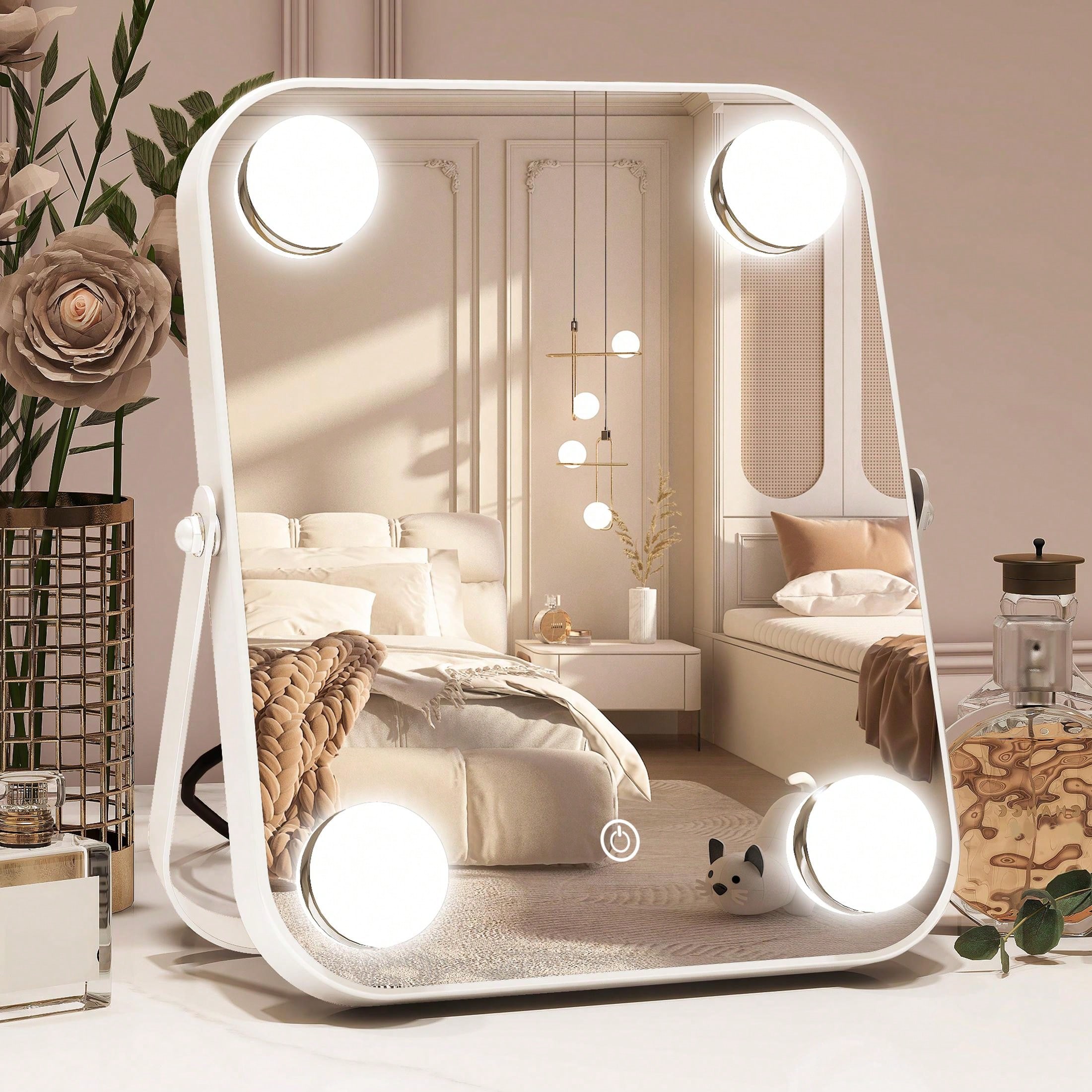 Espejo De Vanidad Con Luces, Espejo De Maquillaje Hollywood Con Luz ...