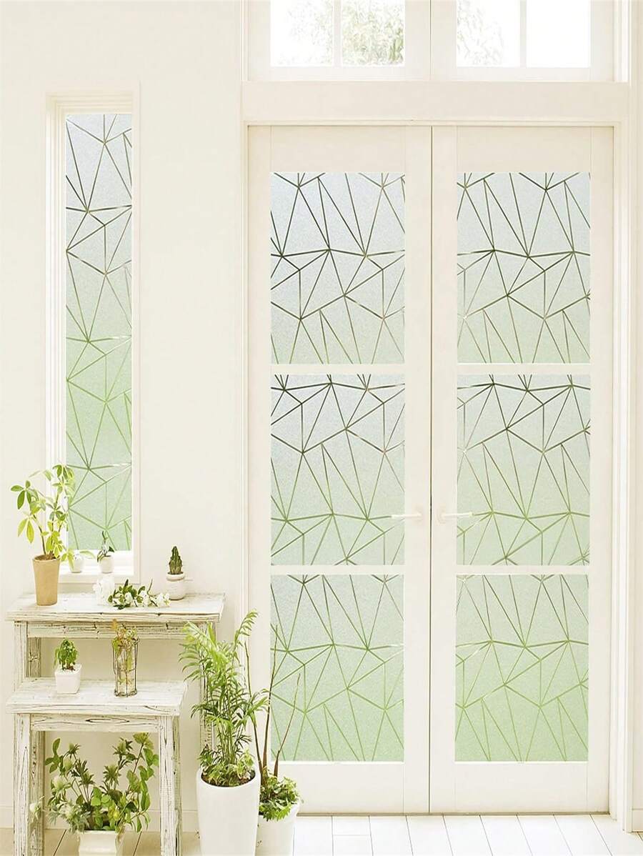 Frosted Glass Window Clings Bathroom Decorative Static Cling Home Non ...