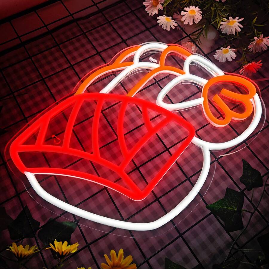 1pc Acrylic Material, Food Sushi Neon Signs, Sushi Neon Lights, Sushi ...