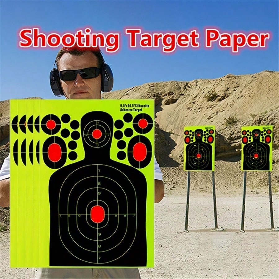 Shooting Targets, Splatter Reactive Targets 5 & 10 Pack Silhouette ...