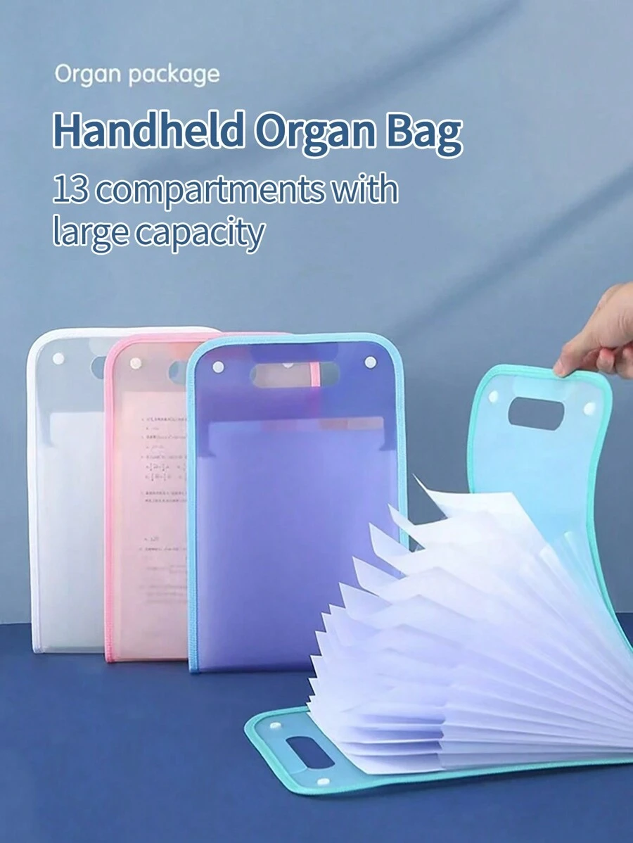 13-Layer Handheld Exam Paper Holder Expanding File Folder With High-End ...