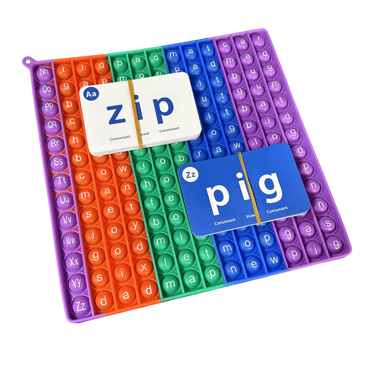 Word Pop CVC Words Games With Flashcards, Phonics Game Reading Writing Flash Cards Pop Fidget ...