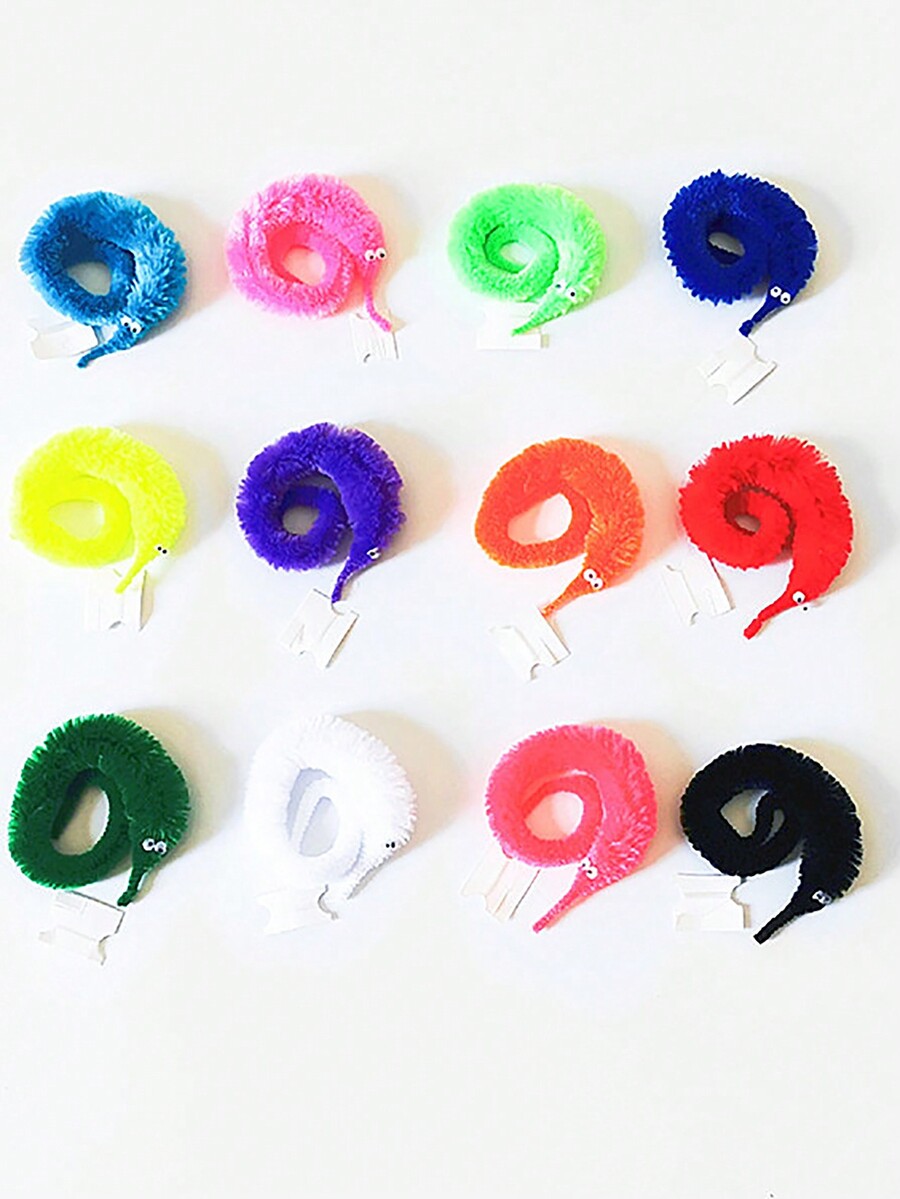 8pcs Magic Worm Toys With Seahorse And Elf Style For Decompression And ...