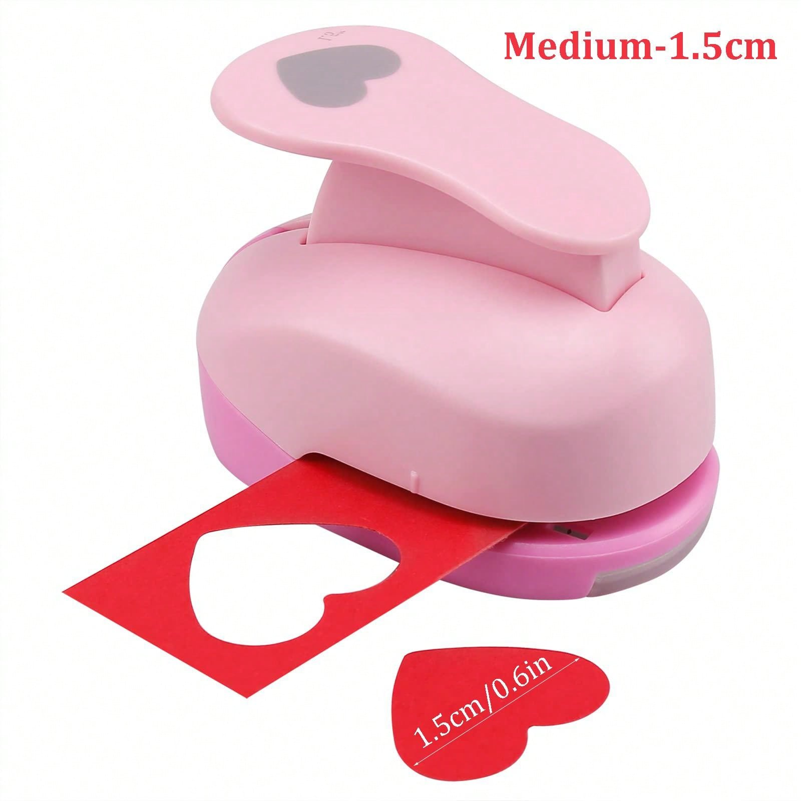 1 Inch Heart Punch, 10mm 15mm 25mm Heart Lever Action Craft Punch ...