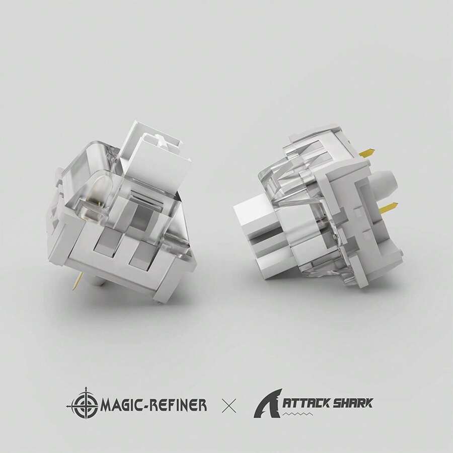X Creamy White Switches For Mechanical Keyboard DIY, 42gf Linear ...