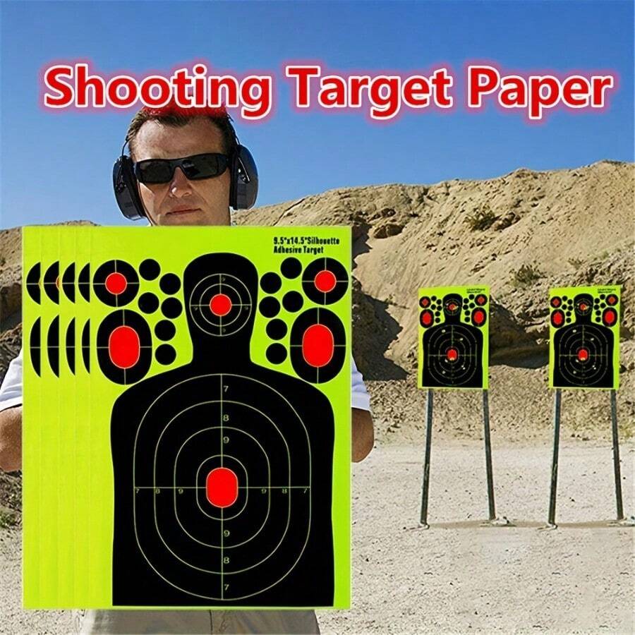 Shooting Targets, Splatter Reactive Targets 5 & 10 Pack Silhouette ...
