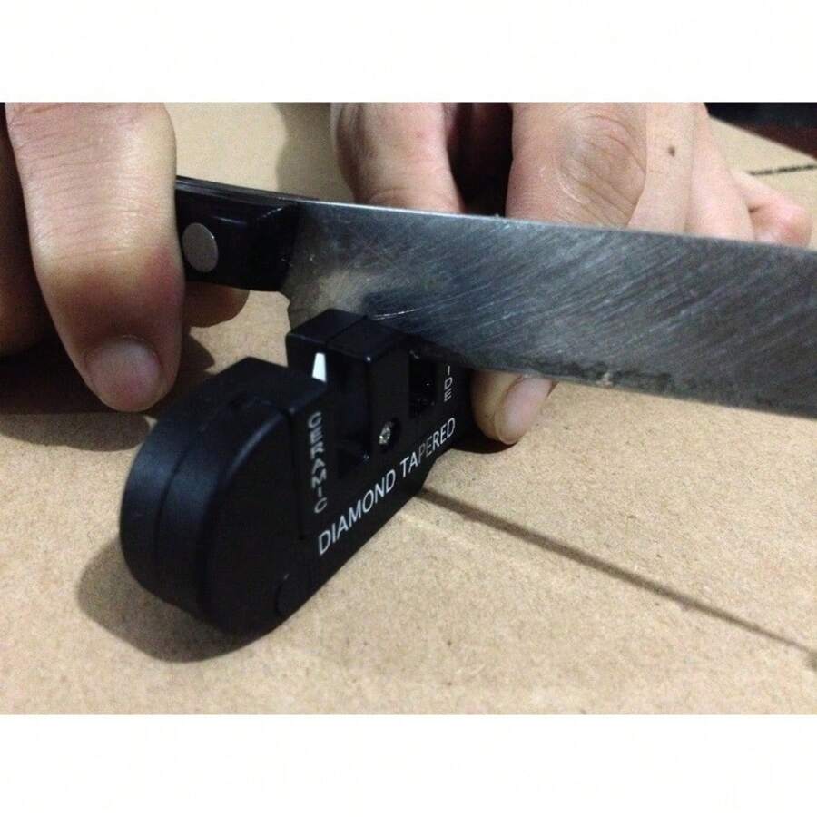 1pc 4-In-1 Portable Knife Sharpener, Tungsten Steel Sharpening Stone ...