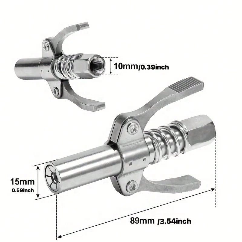 10000psi High Pressure Grease Gun Coupler Lock Manual Oil Grease Gun ...