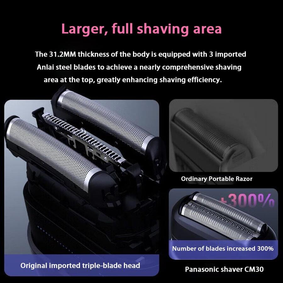 1pc Panasonic Rechargable ES-CM30 Electric Shaver Mini Portable Small ...