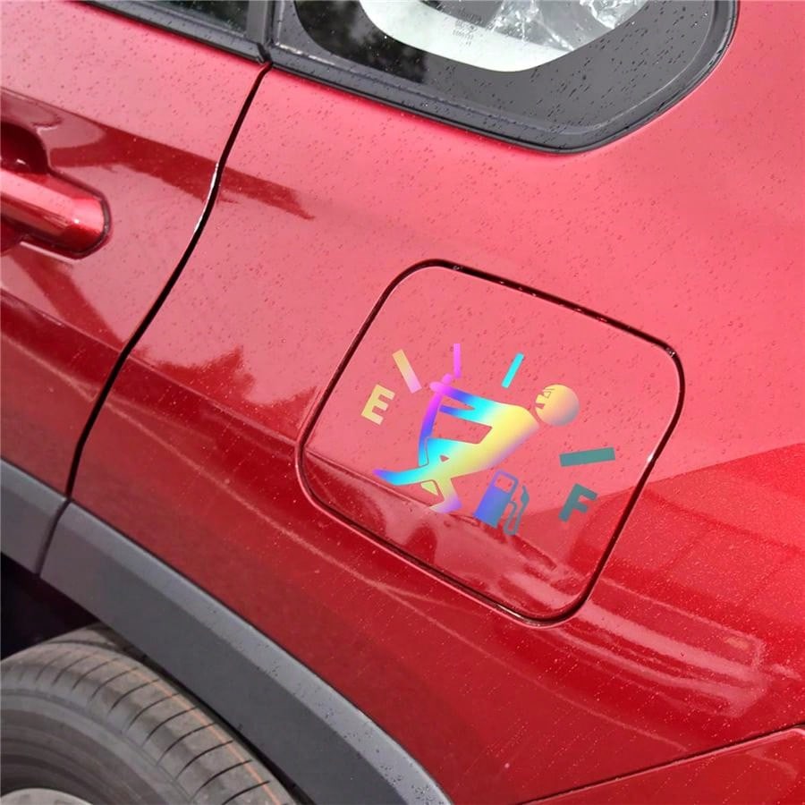 1pc High Consumption Fuel Sticker, EF Fuel Tank, Reflective Car Sticker ...