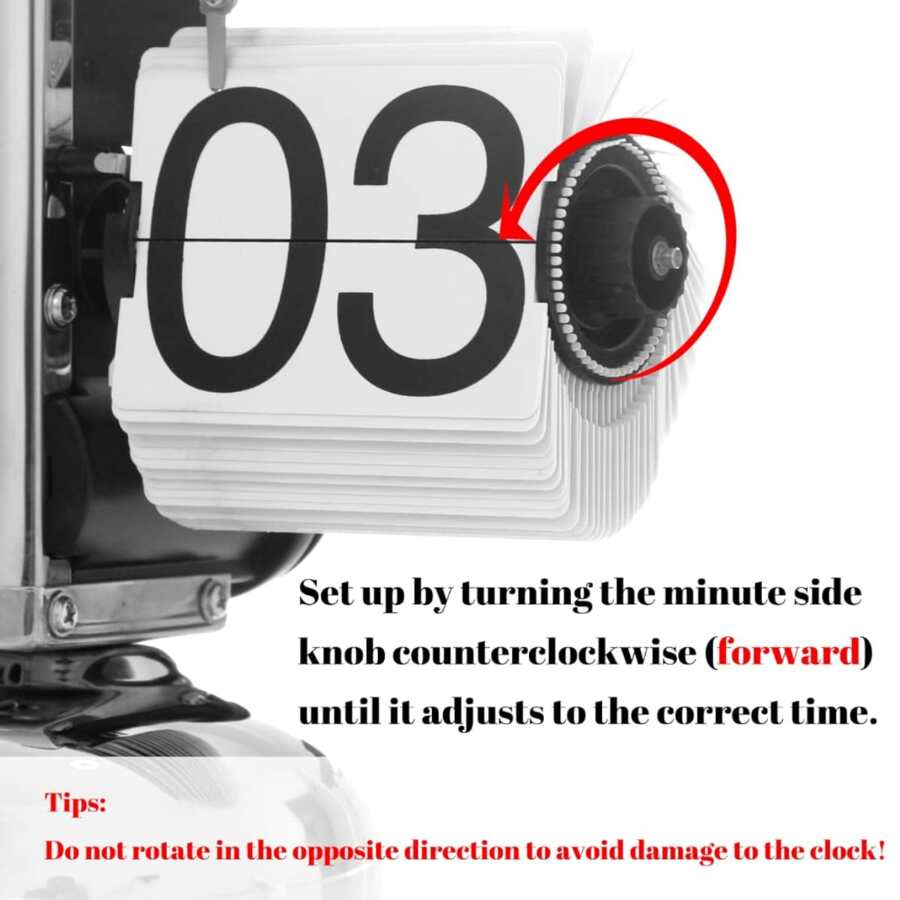 flip clock not working