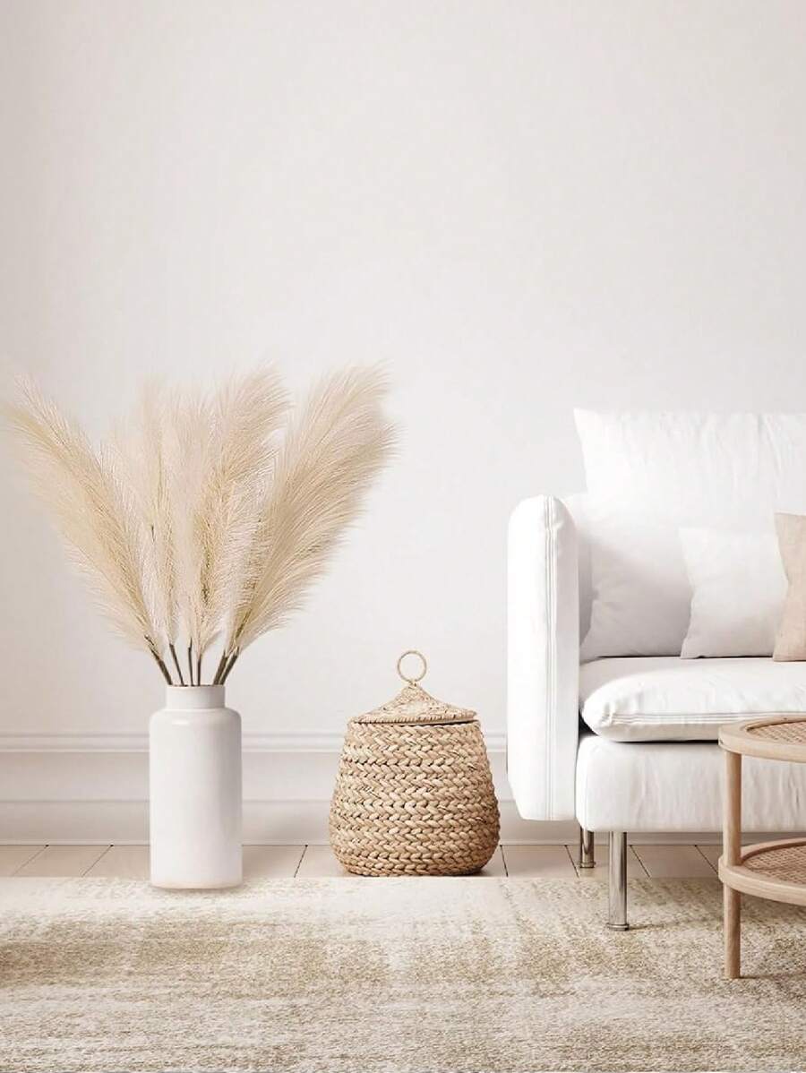 10pcs/20pcs-Artificial Reed Grass Boho Decor Faux Pampas Grass Large ...