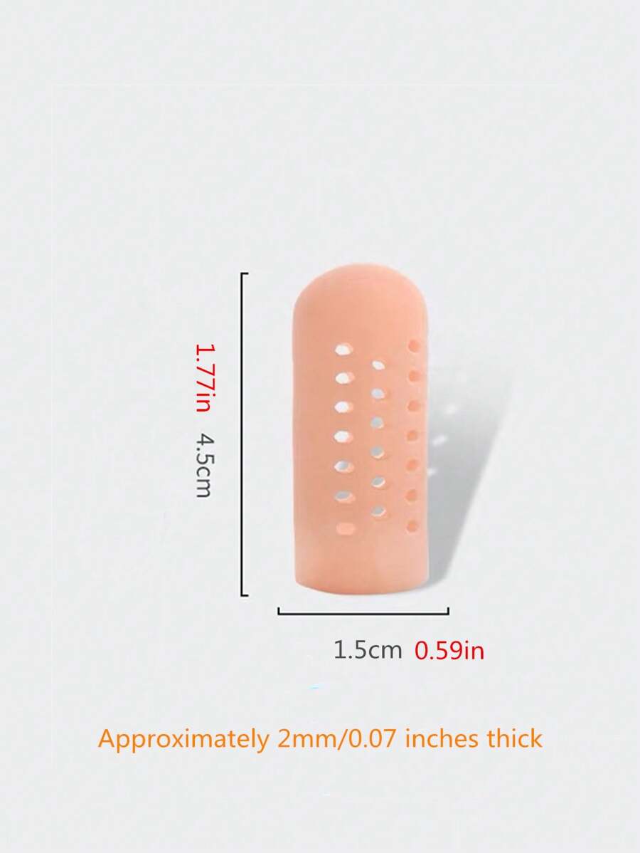10pcs Long Silicone-Toe Cap, Breathable Finger Sleeves, Protection ...