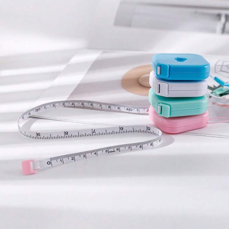 A Simple Square Solid Color Small Tape Measure Cute Mini Portable 1.5m ...