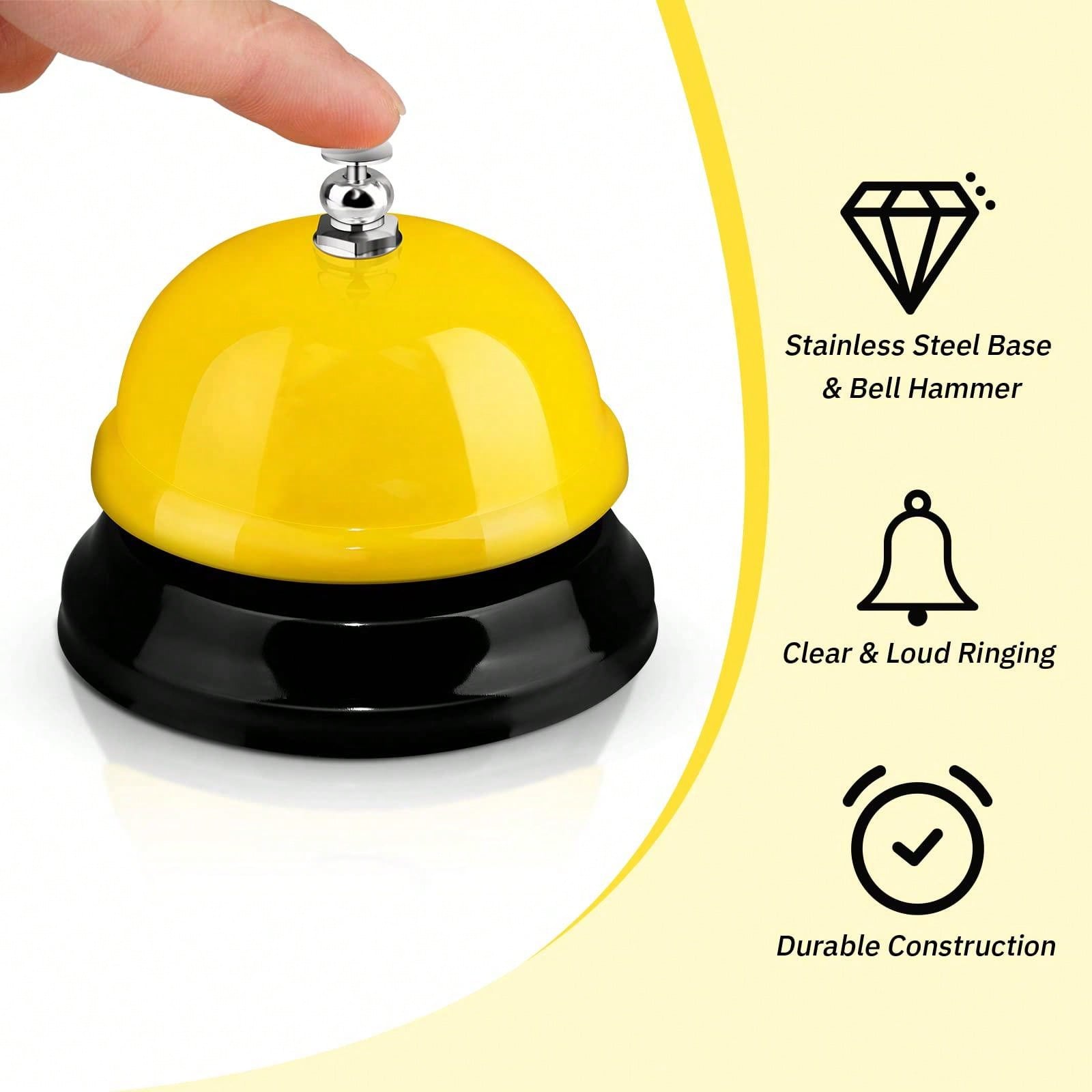 4pcs Game Call Bell, Party Answer Buzzer, Colorful Desk Bell, Metal ...