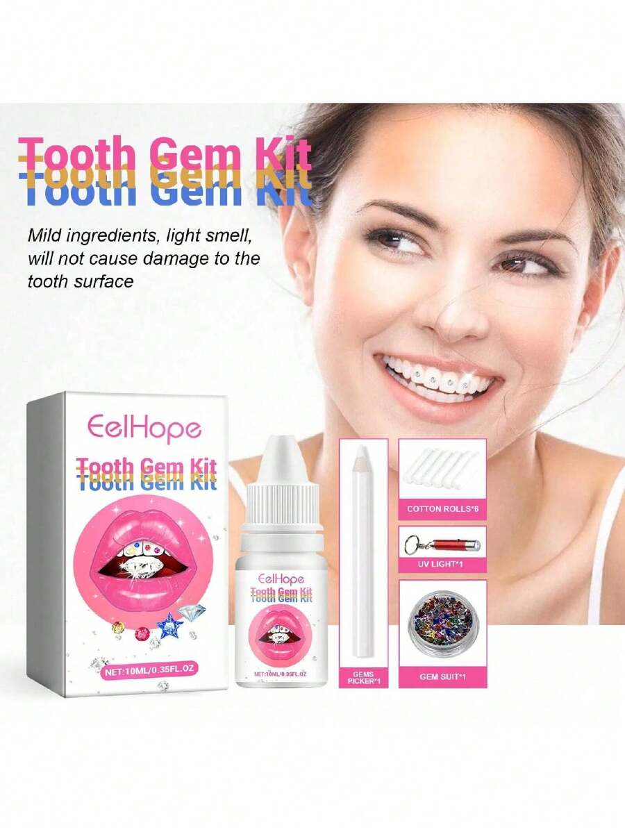DIY Dental Gem Kit European And American Style Hip Hop Style Dental ...