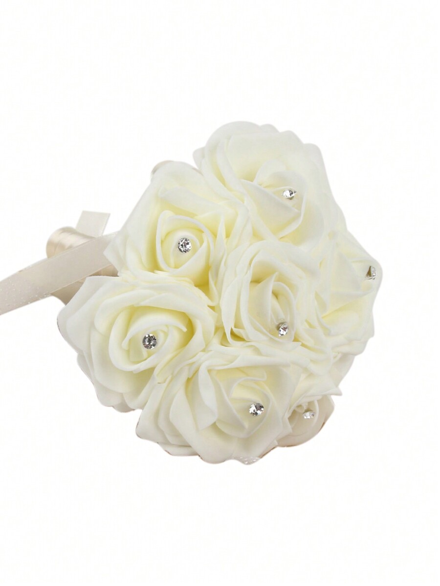 2 Pack Mini Wedding Bouquets For Bride Roses Bridesmaid Bouquet Bridal ...