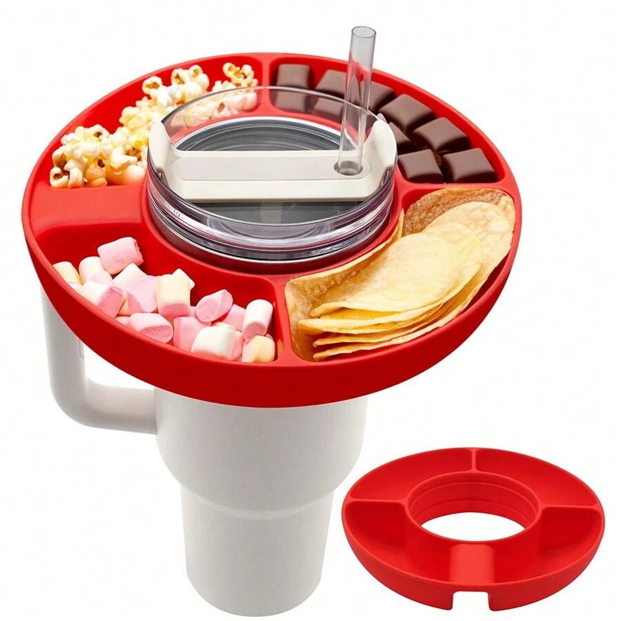 Silicone Snack Tray, Reusable Home Snack Bowl, Suitable For 2.0 40oz ...