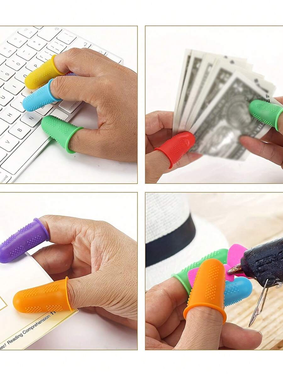 3 Pièces Protège-doigts En Silicone, Protège-doigts En Silicone Pour ...