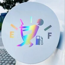 1pc High Consumption Fuel Sticker, EF Fuel Tank, Reflective Car Sticker ...