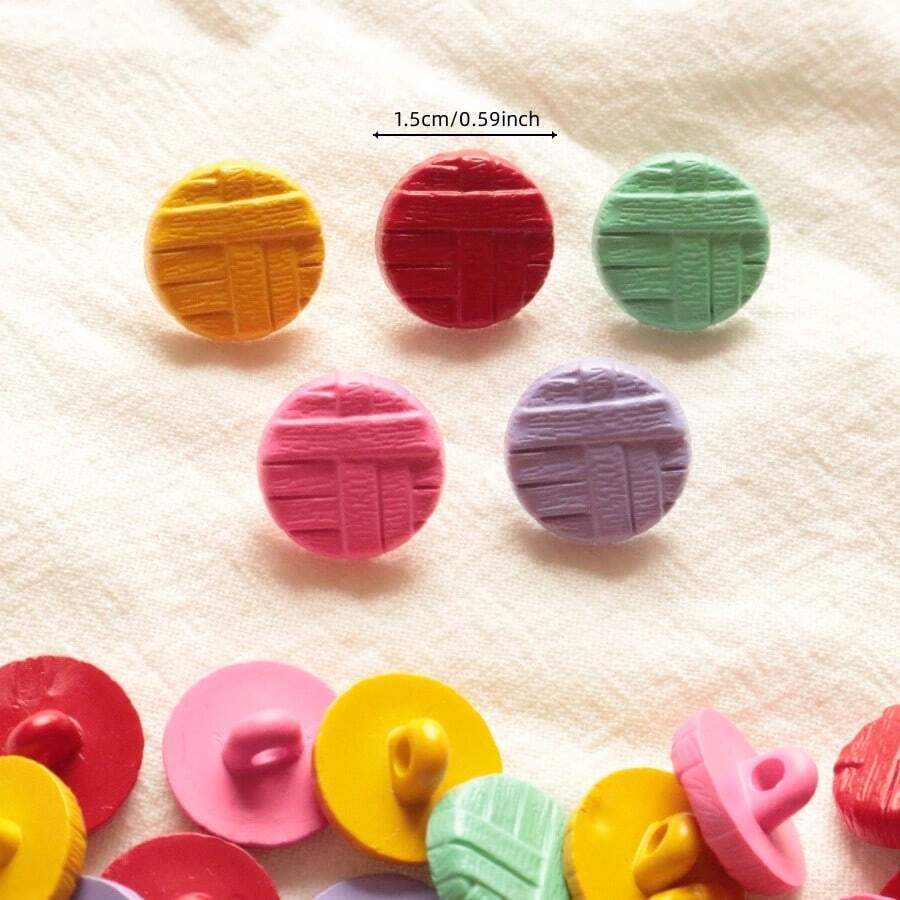 10/20/30pcs Mixed Color Randomly Embossed, Colored Spray Paint, Round ...